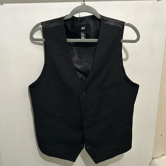 H&M | Suits & Blazers | Mens Black Suit Vest | Poshmark